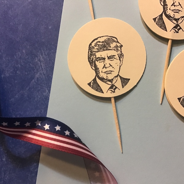 Trump Cupcake Toppers - Etsy