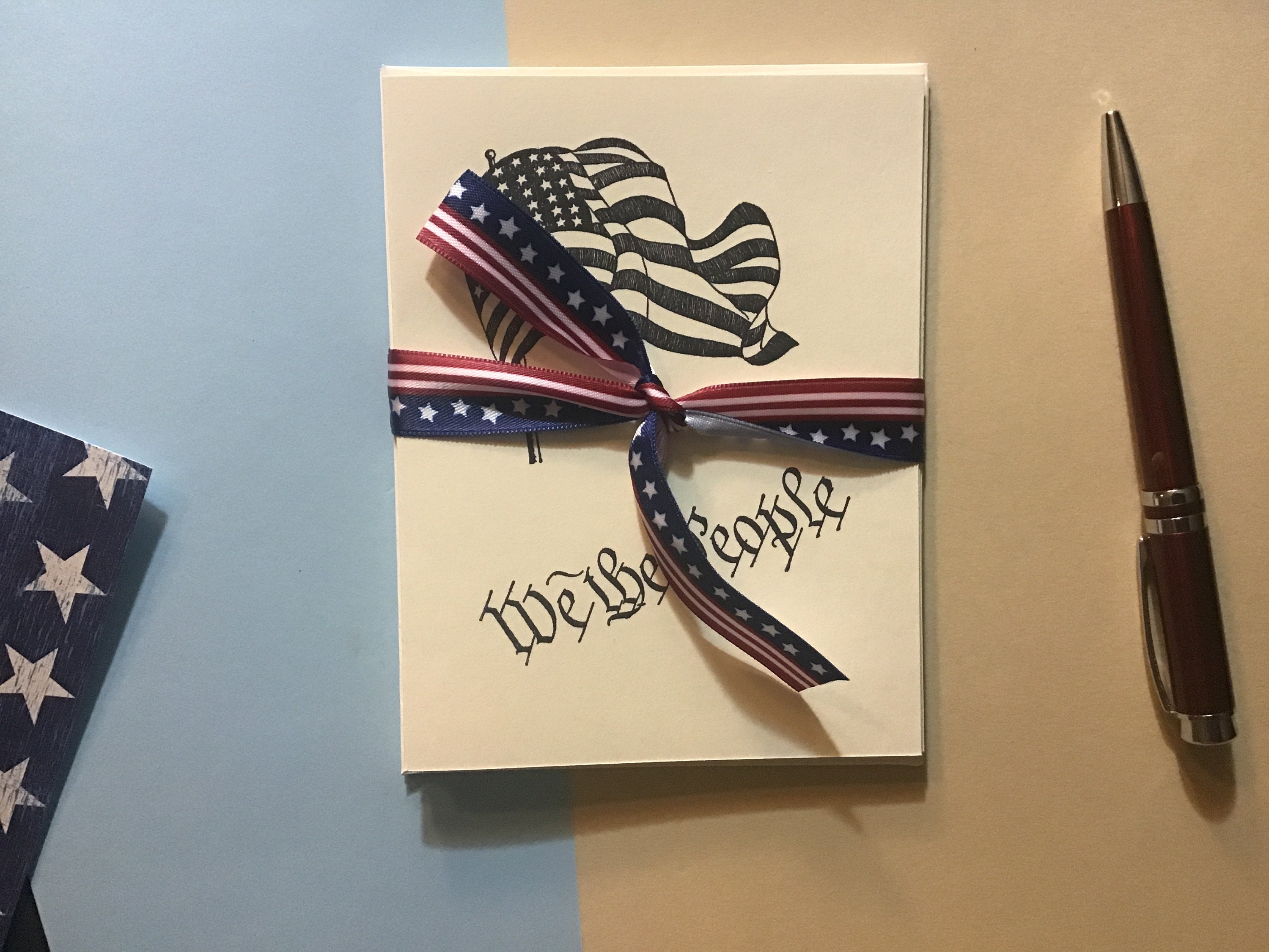 U.S. Constitution & American Flag Cards, Envelopes, America, Patriotic ...