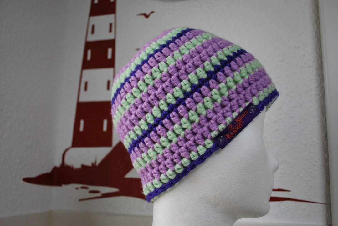 Boshi Hat Beanie Crocheted With or Without Pompom Color Shades of ...