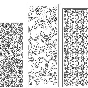 21 Floral Panels Collection - Designs for Laser, CNC, Cricut - Ai Cdr ...