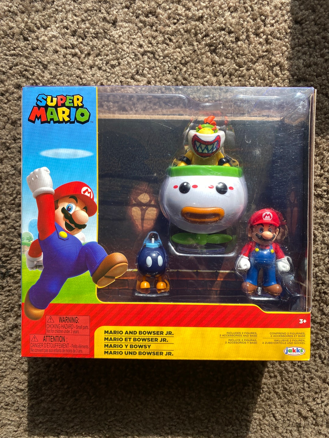 Super Mario Bros Sets: Browser Jr. & Mario, Peach Multipack (princesses ...