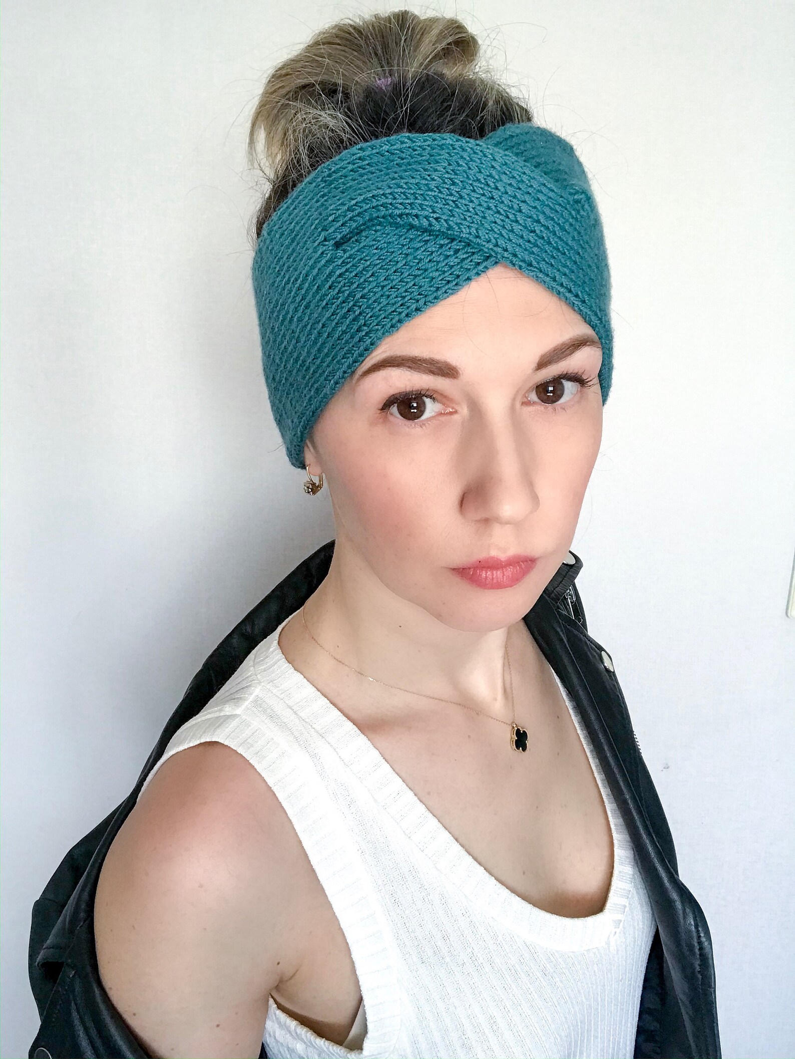 Woolen Women Headband Hand Knitted Merino Wool Boho Headband Etsy