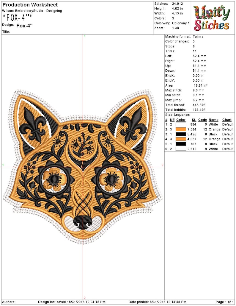 Floral Fox Sugar Skull Cat Embroidery Designs | Animal Bundle (instant ...