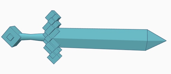 How To Draw A Minecraft Sword