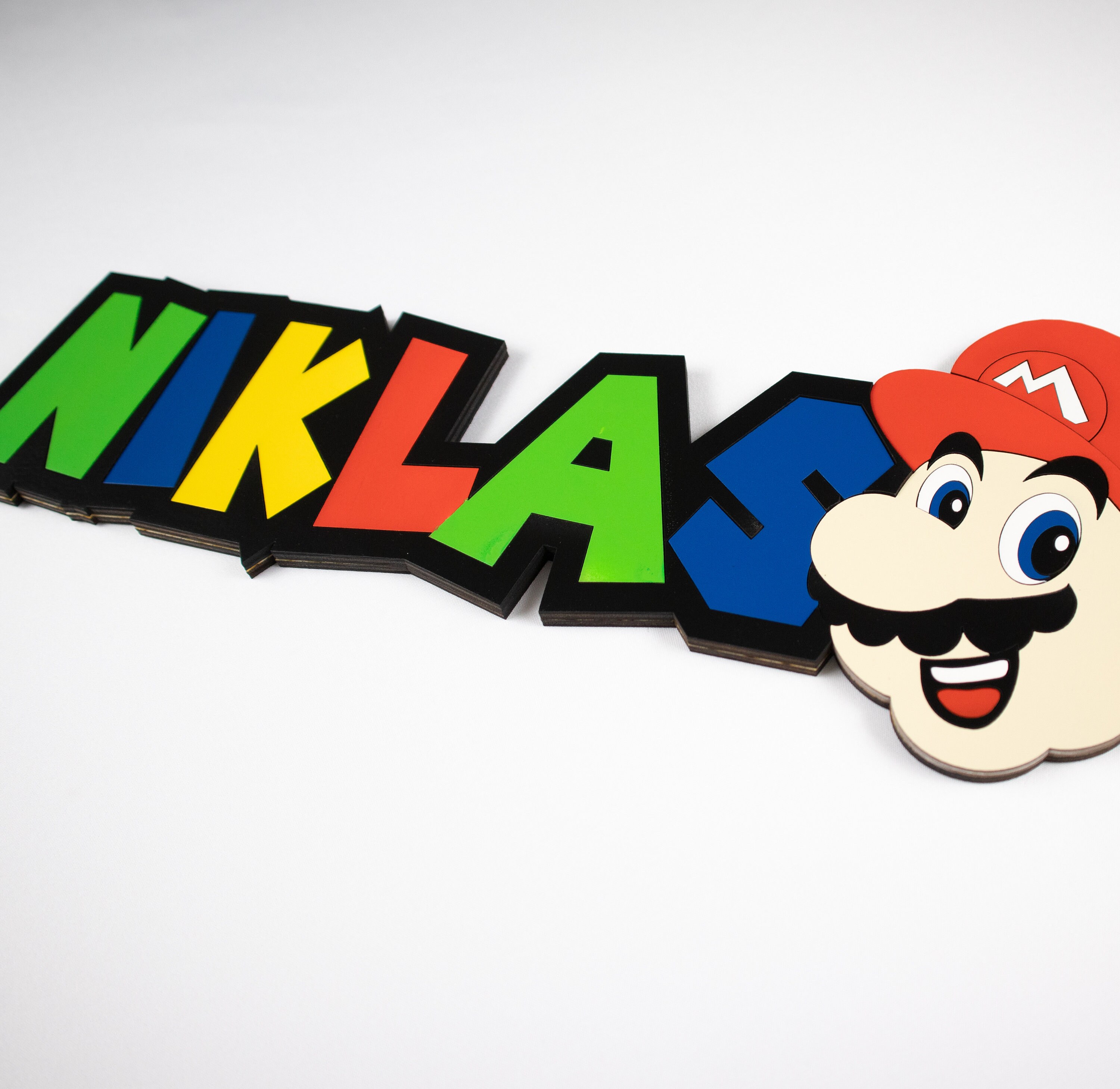 Super Mario Personalized Name Badge Great Gift Ideas - Etsy