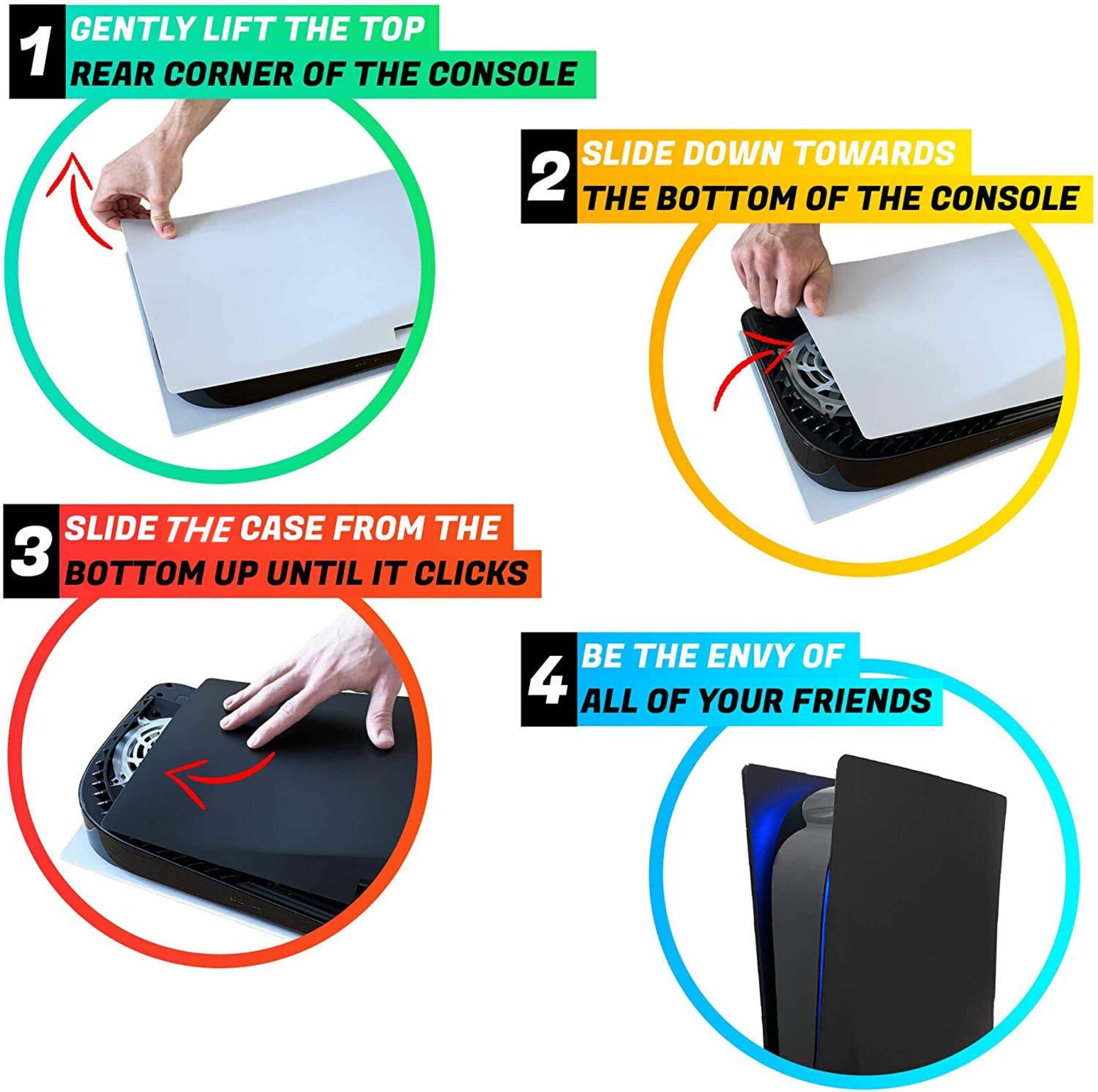 PS5 Faceplate Case Cover Replacement Black ( Disc Edition ) - Etsy