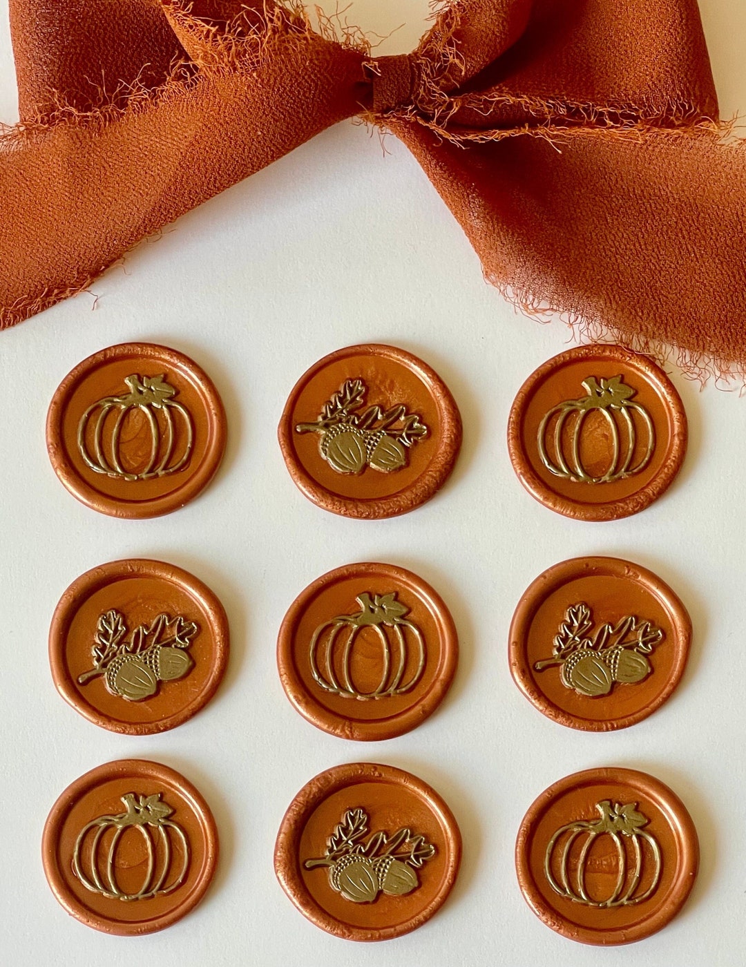 Wax Seal Stickers, Fall Was Seal Stickers, Pumpkin Wax Seal, Wax Seals ...