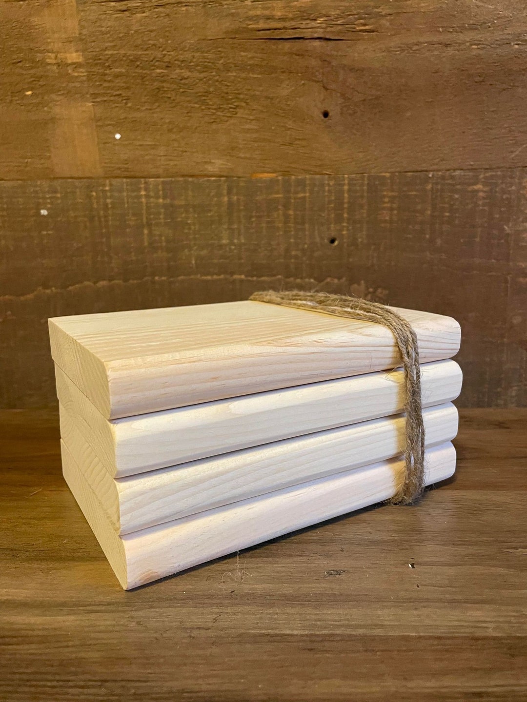 Faux Wood Book 5x7 Natural - Etsy