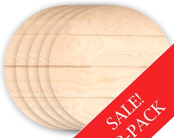 5-PACK & SAVE Classic Wood Round - Etsy