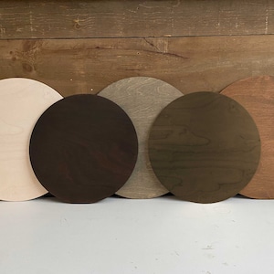 Pre-stained Classic Wood Round - Etsy