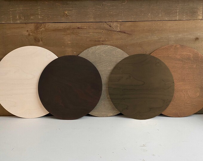 Pre-stained Classic Wood Round - Etsy