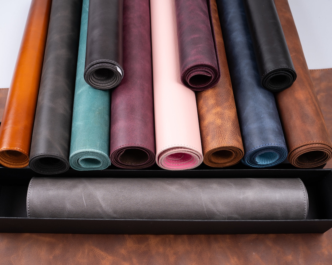 Leather Desk Mat Custom Size Desk Pad Personalized Office Accessories ...
