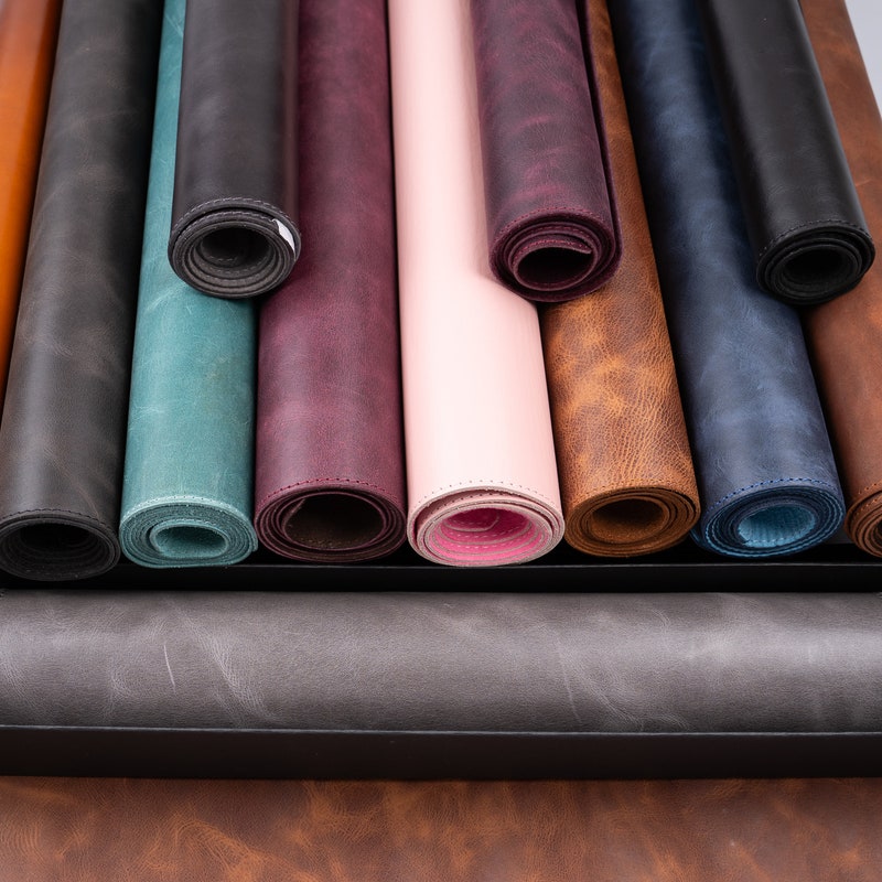 Dark Green Leather Desk Pad - Etsy