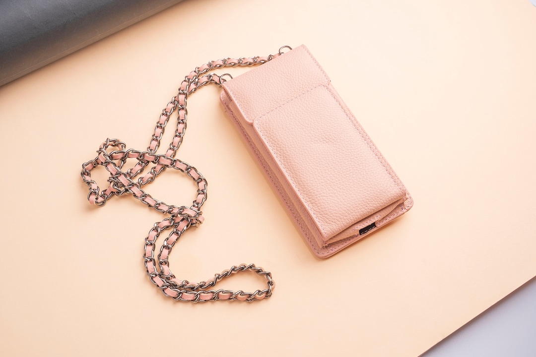 Genuine Leather Crossbody Phone Bag, Personalization Cellphone Purse ...