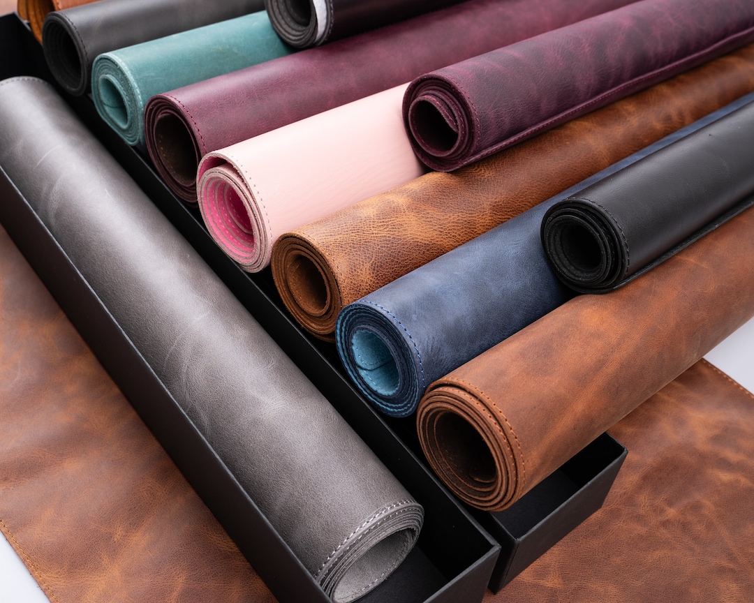 Leather Desk Mat Large Desk Pad Personalized Desk Blotter Custom Size ...