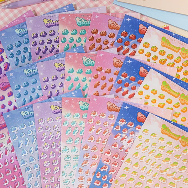 Letter Stickers - Etsy
