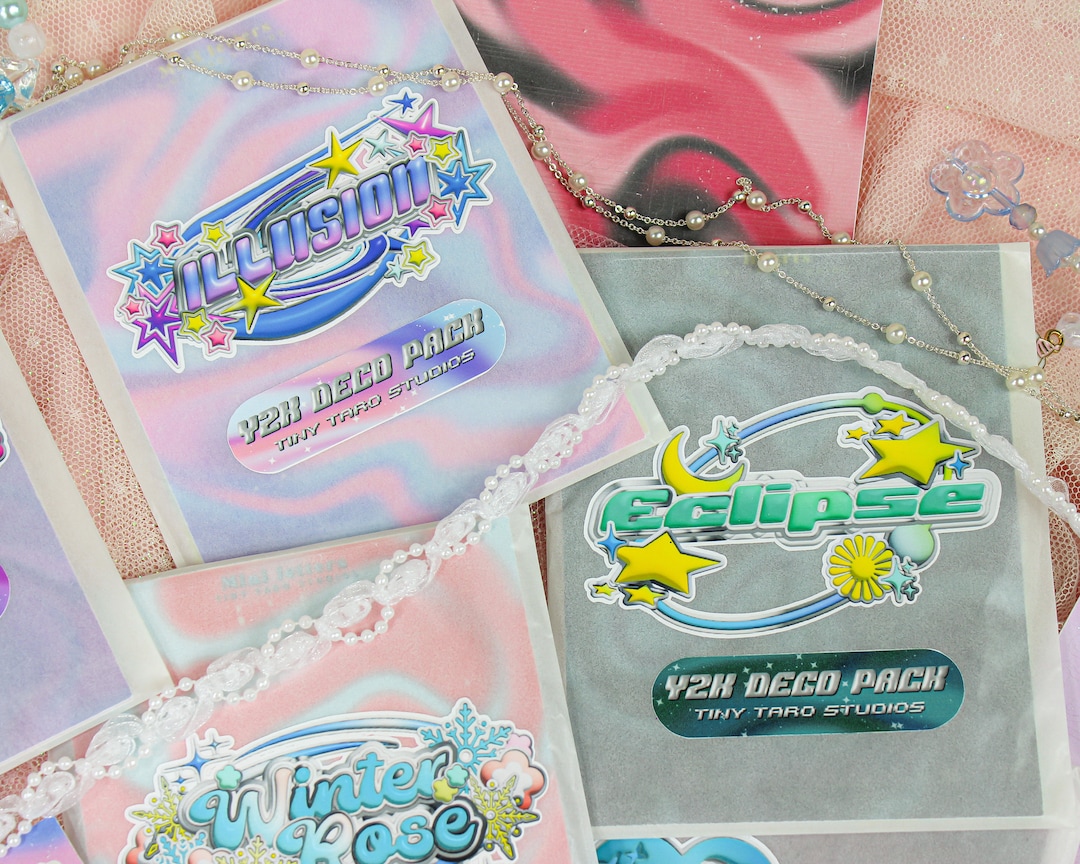 Y2K Small Deco Sticker Pack | Bullet Journal, Cute Stickers, Journaling ...