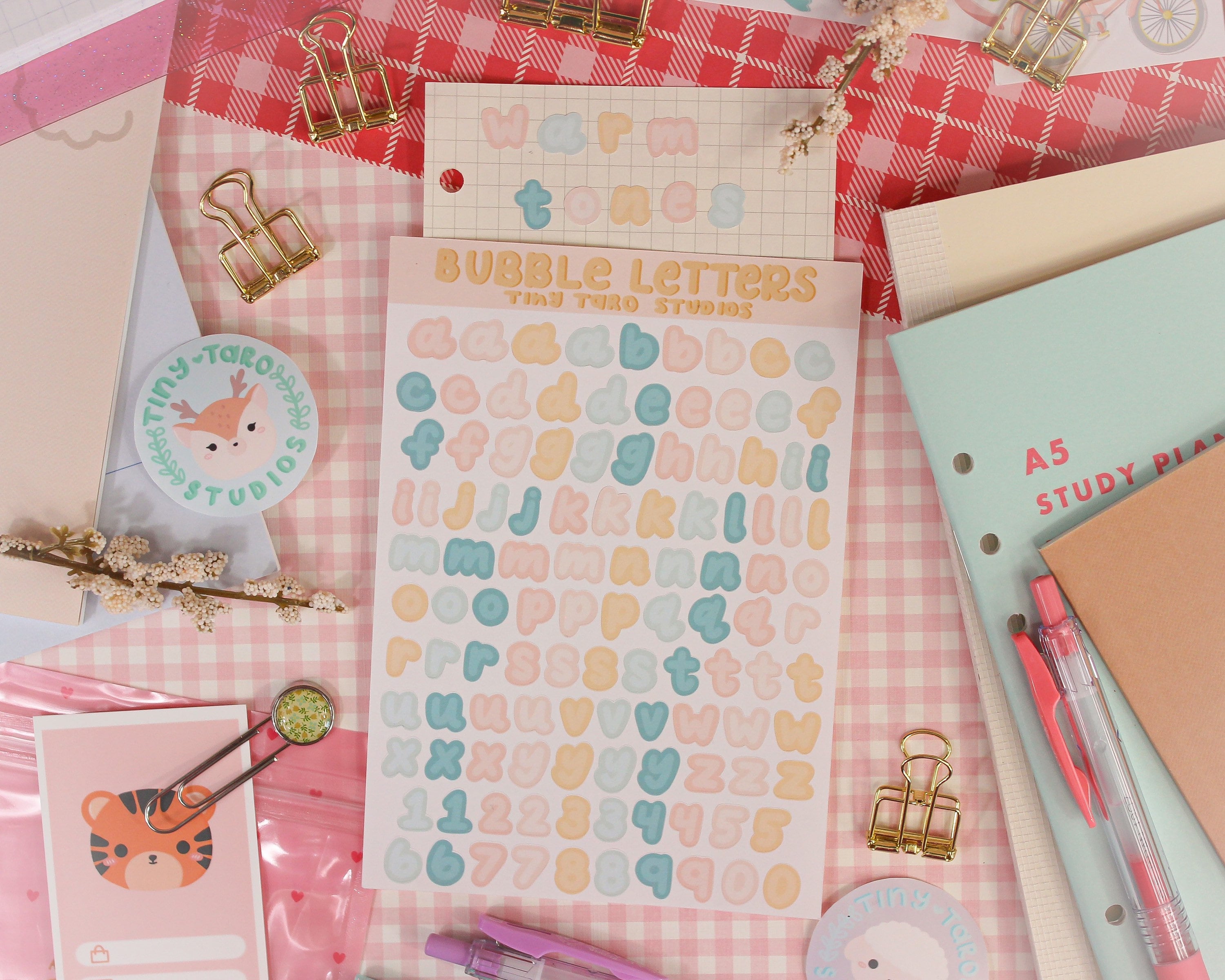 Bubble Letters Sticker Sheet Alphabet Stickers Bullet | Etsy