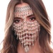 Chain Face Mask, Silver Girls Mask, Gold Face Chain Jewelry, Arabian ...