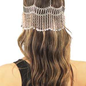 Antique Silver Plated Metal Hair Chain, Hair Accessories , Hair Jewelry ...