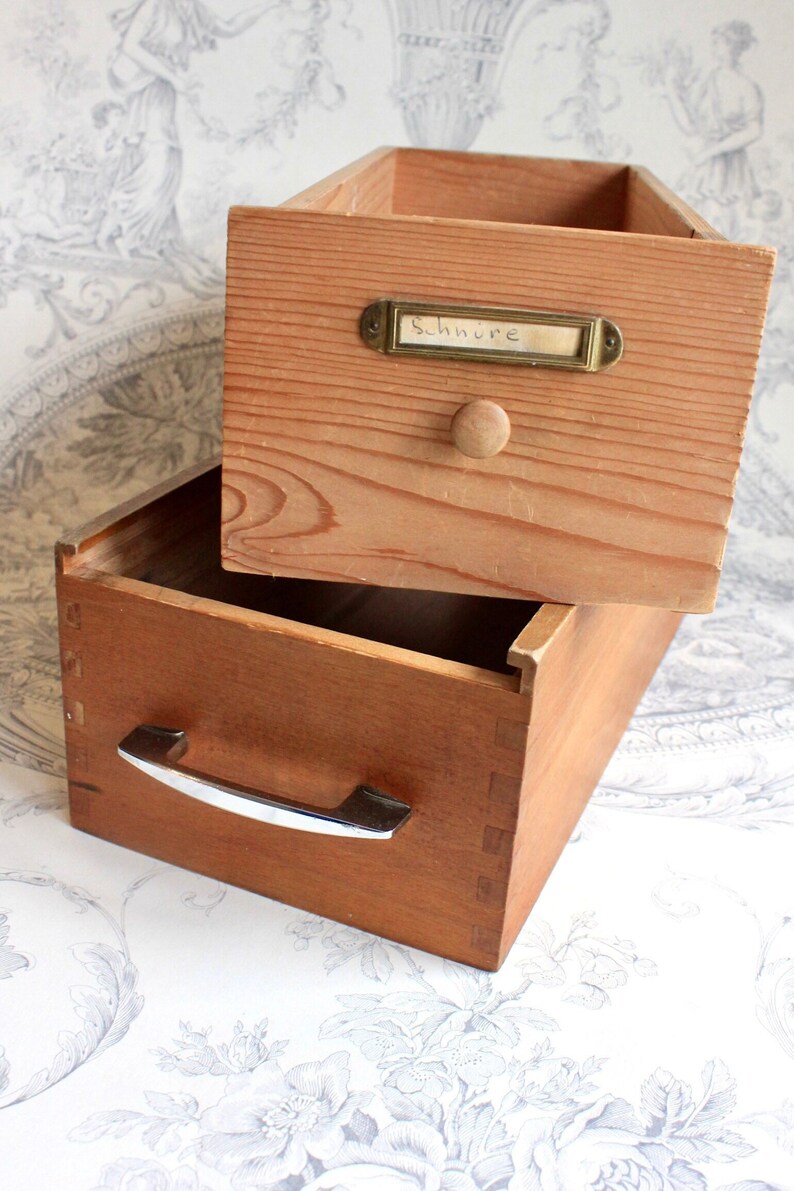 Vintage Drawers Antique Drawer Storage Boxes Mid Century | Etsy