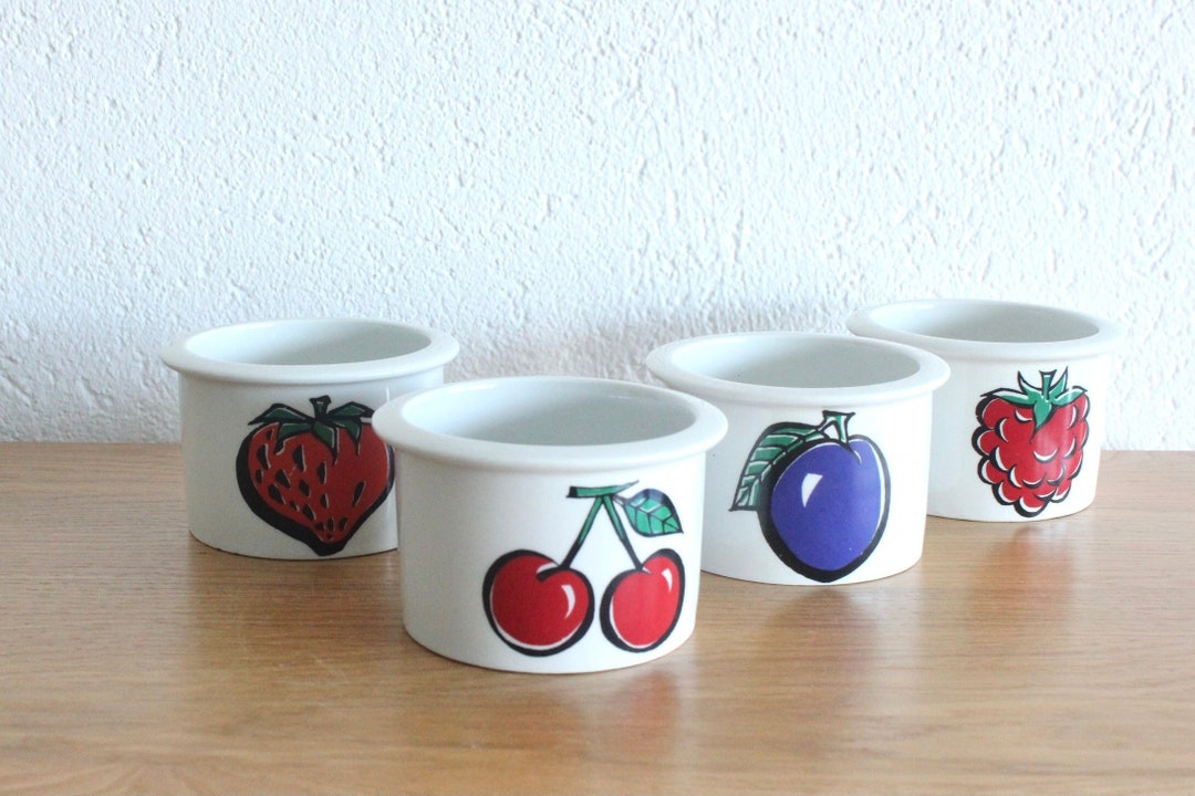 Vintage Arabia Finland Pomona Jam Pots With Fruit, Vintage Arabia ...