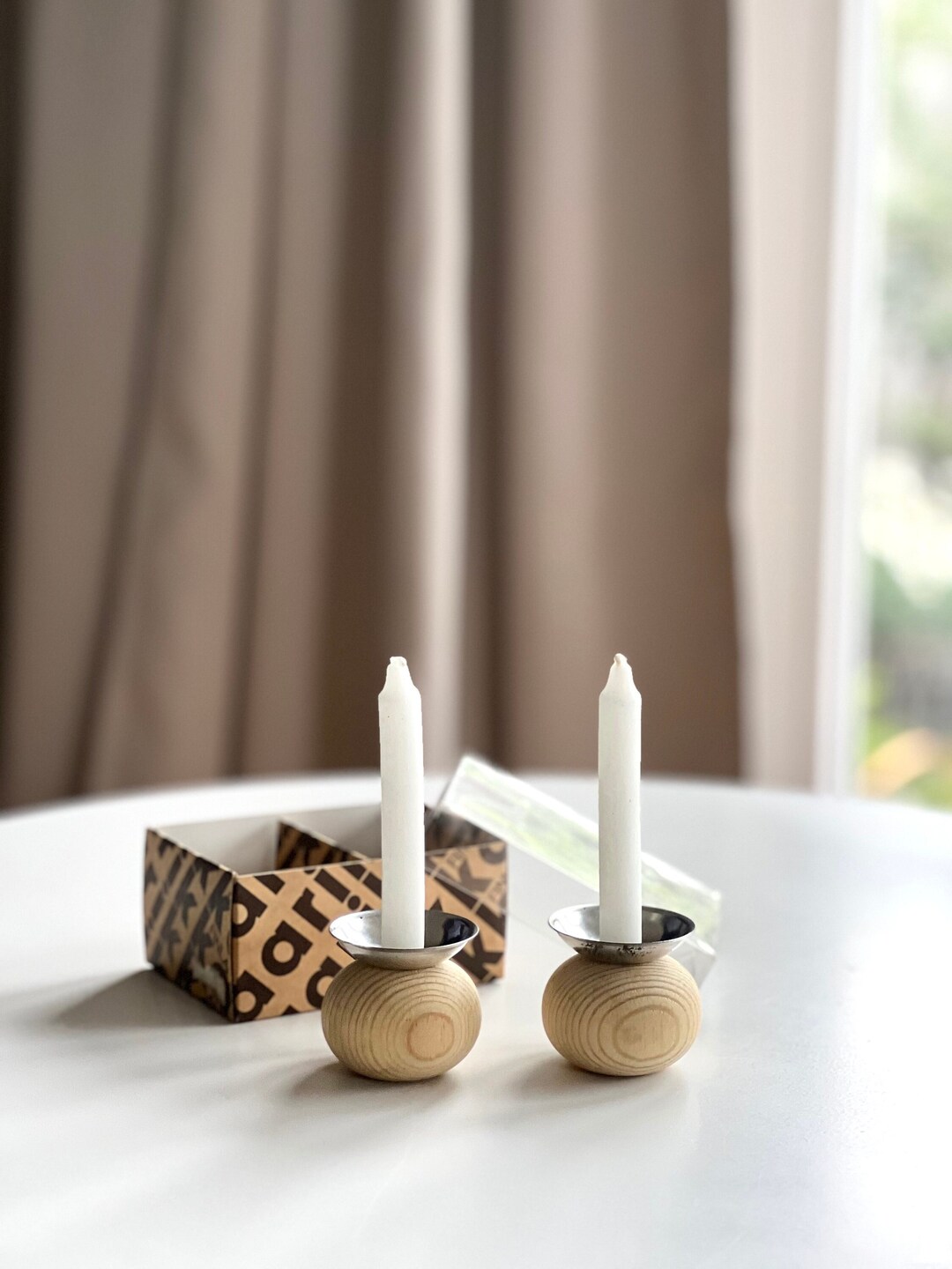Set of 2 Vintage Finnish Aarikka Finland Wooden Candle Holders - Etsy
