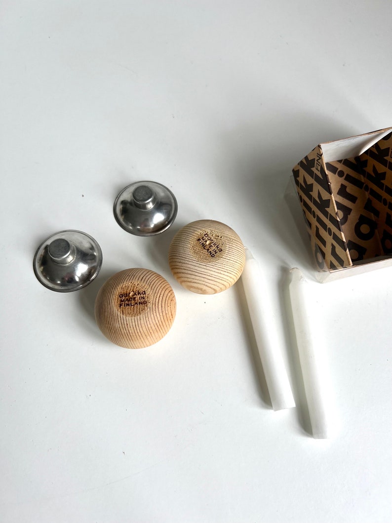 Set of 2 Vintage Finnish Aarikka Finland Wooden Candle Holders - Etsy ...