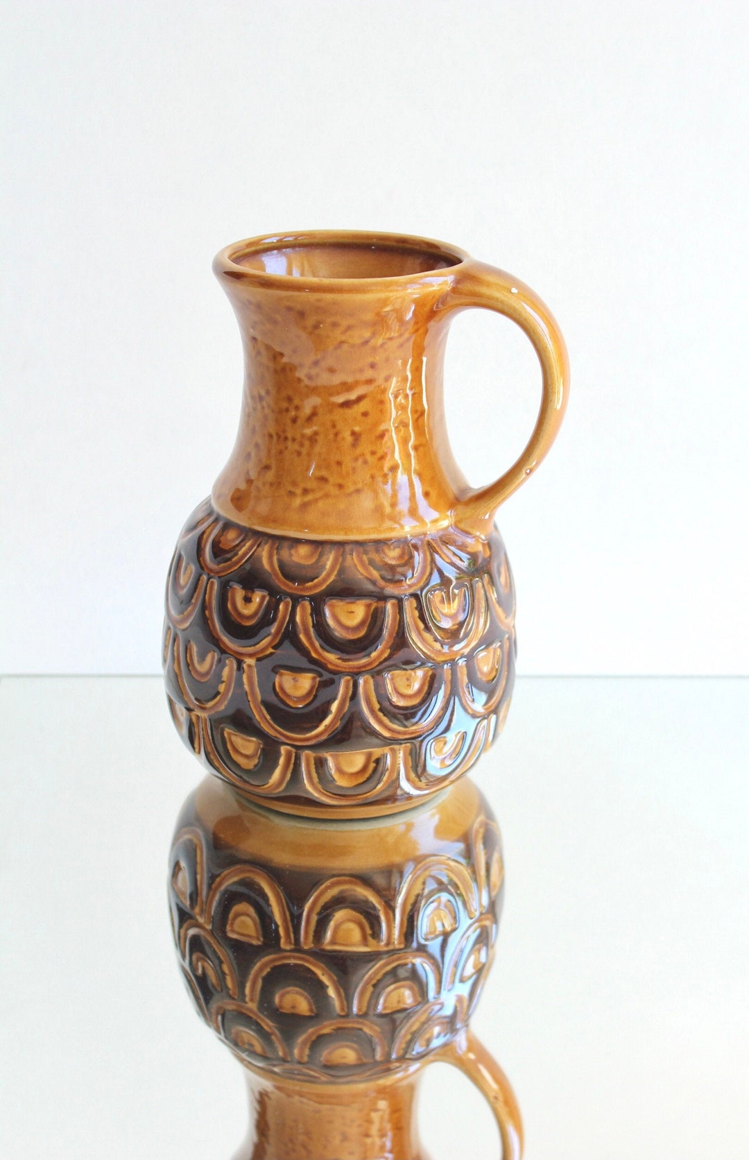 Retro West German Pottery Jasba Keramik MCM Vase Marked N 70313-18 From ...