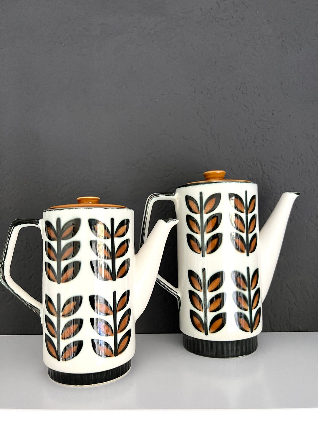 Vintage BOCH Belgium Rambouillet Tall Coffee Pot, Made in Belgium ...