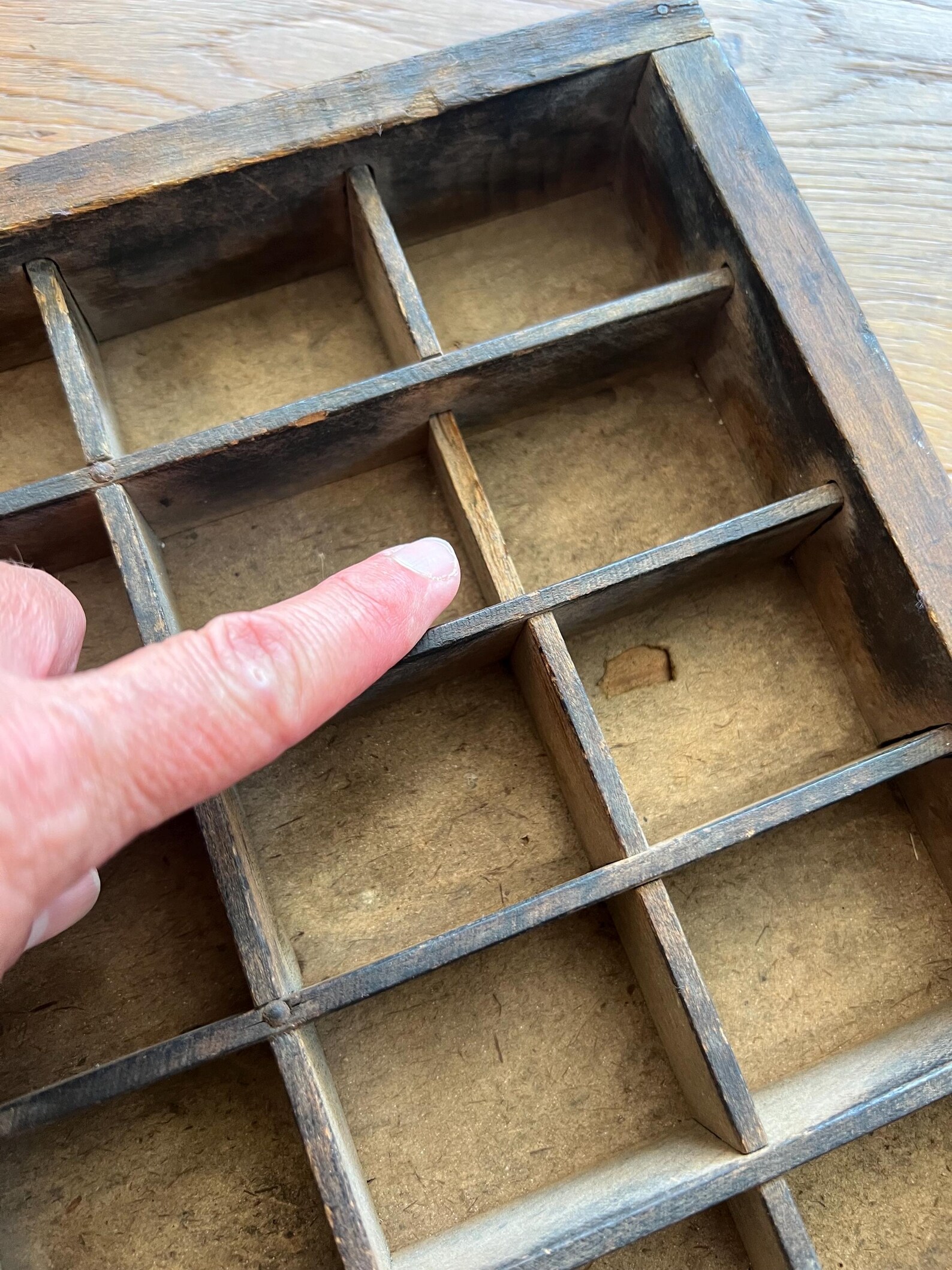 Long Vintage Rustic Letterpress Drawer, Type Drawer, Type Case Drawer ...