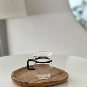 Single Vintage Black 80s Bodum Glass Tea Cup, Black Bodum Picard Cup ...