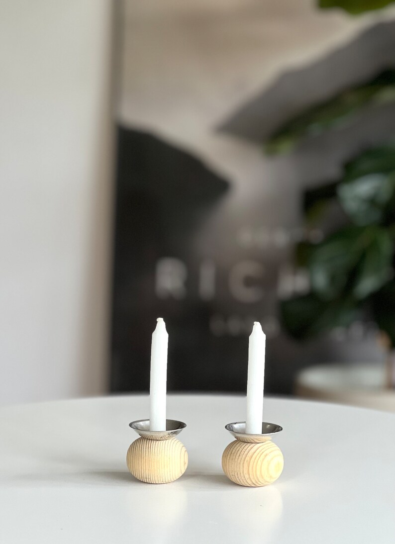 Set of 2 Vintage Finnish Aarikka Finland Wooden Candle Holders - Etsy ...