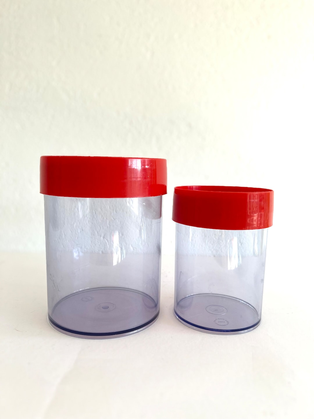 Retro Set of 2 Erik Kold Red Containers, Erik Kold Storage Containers ...