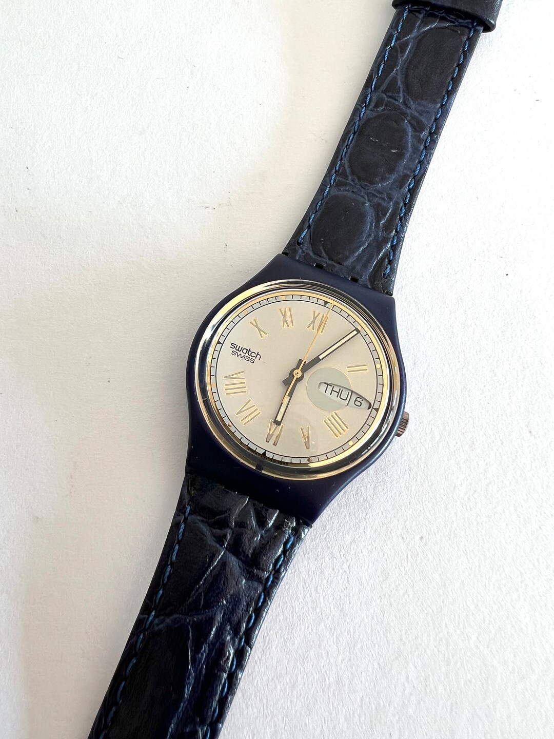 Vintage 1992 DIAMONDS Swiss Swatch Watch GN706, 1990s Swatch Watch ...