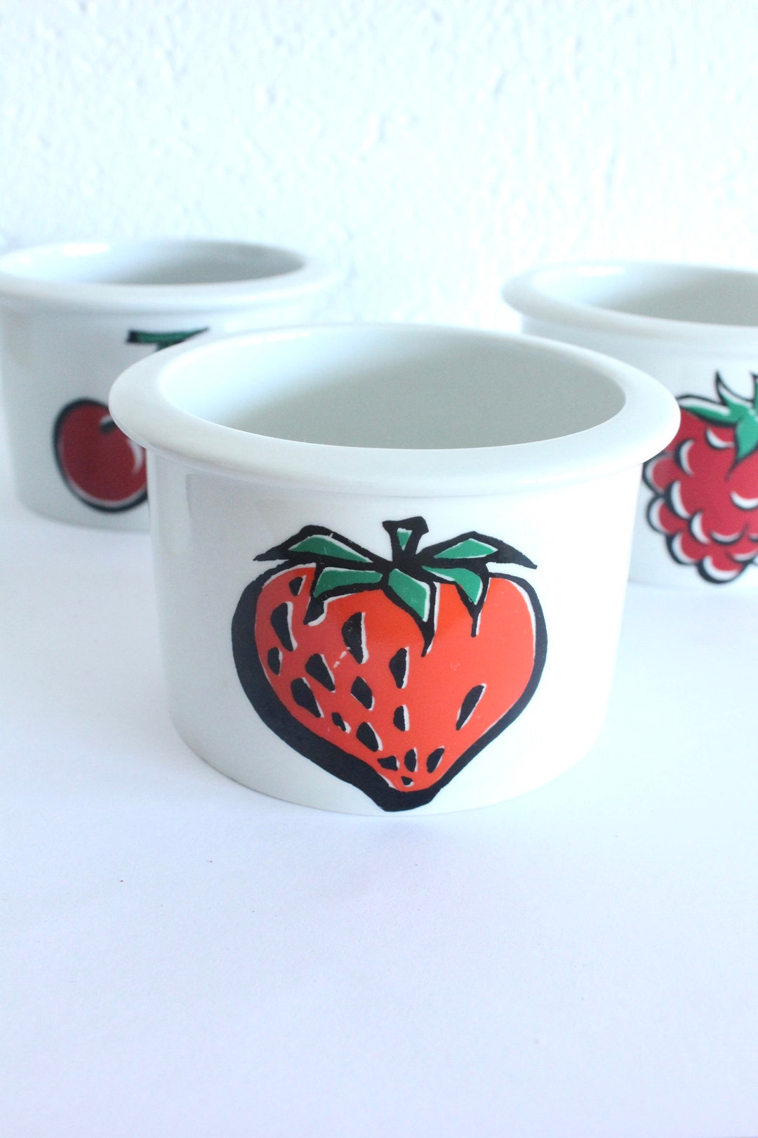 Vintage Arabia Finland Pomona Jam Pots With Fruit, Vintage Arabia ...