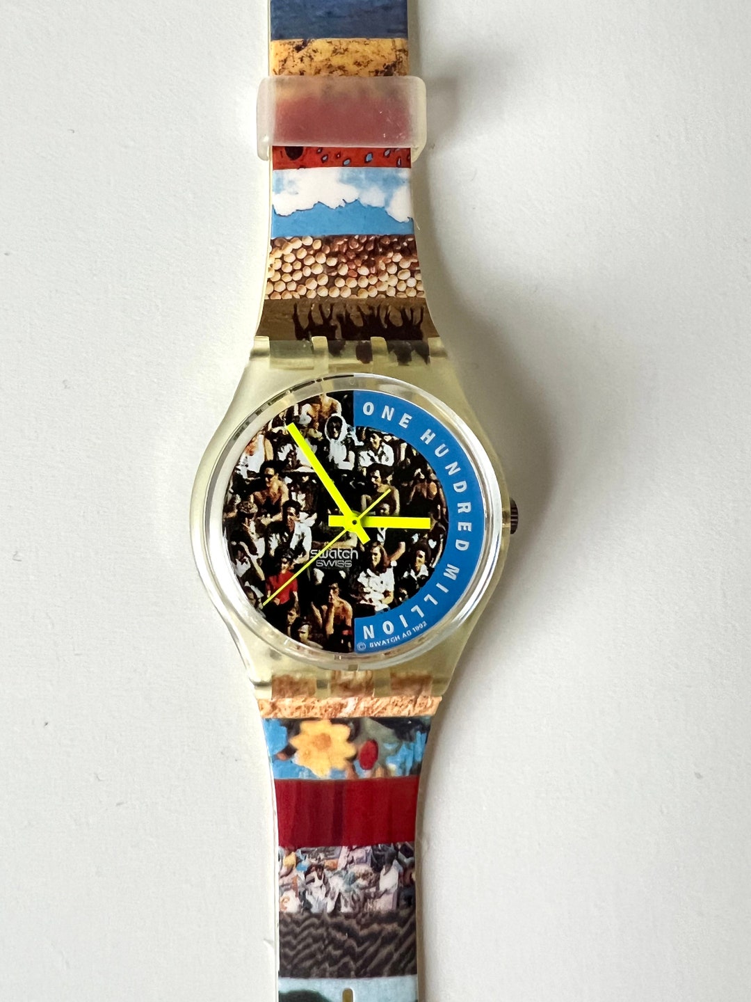 Vintage Swatch Watch THE PEOPLE GZ126 1992, Swatch Watch GZ126, 1990s ...