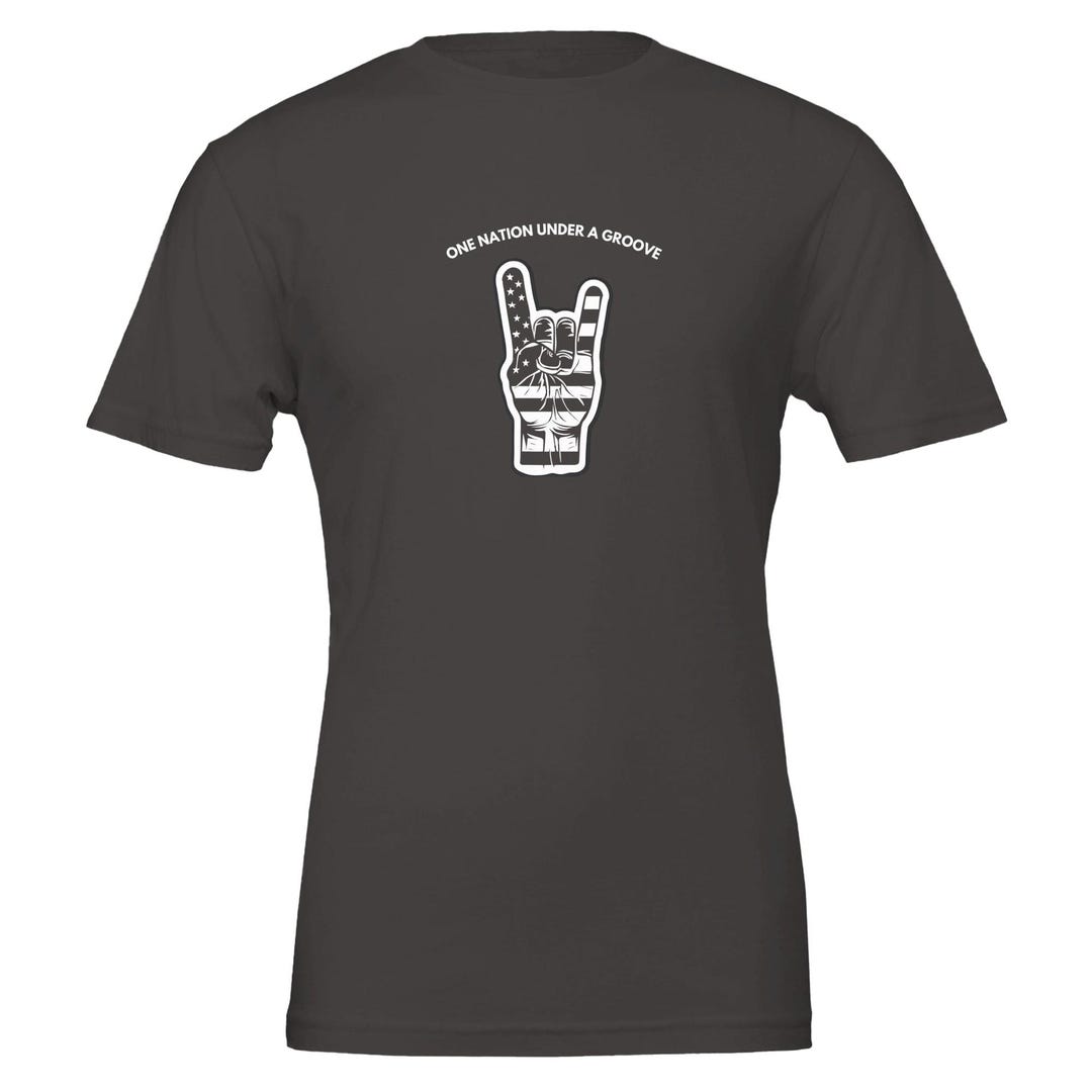 One Nation Under a Groove T-shirt | American Flag Bassist Shirt | Rock ...