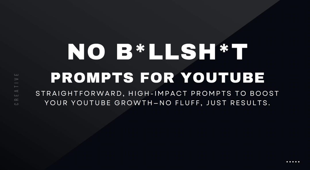 Youtube Video Ideas Prompt Pack, Youtube Content Prompts, Viral Video ...
