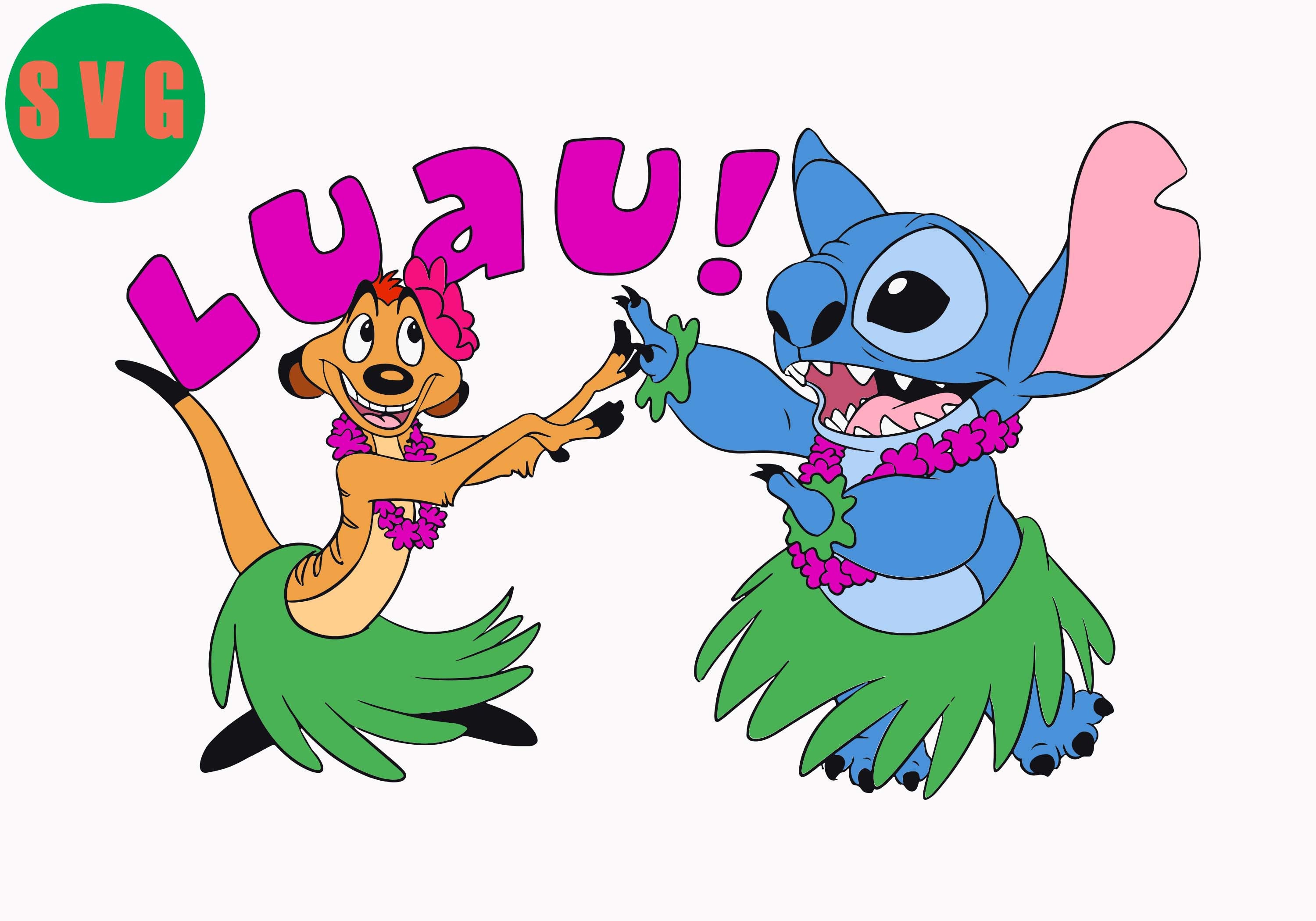 Lilo Svg Scrapbook Printable Images Luau Stitch Svg Png Clip Files | My ...