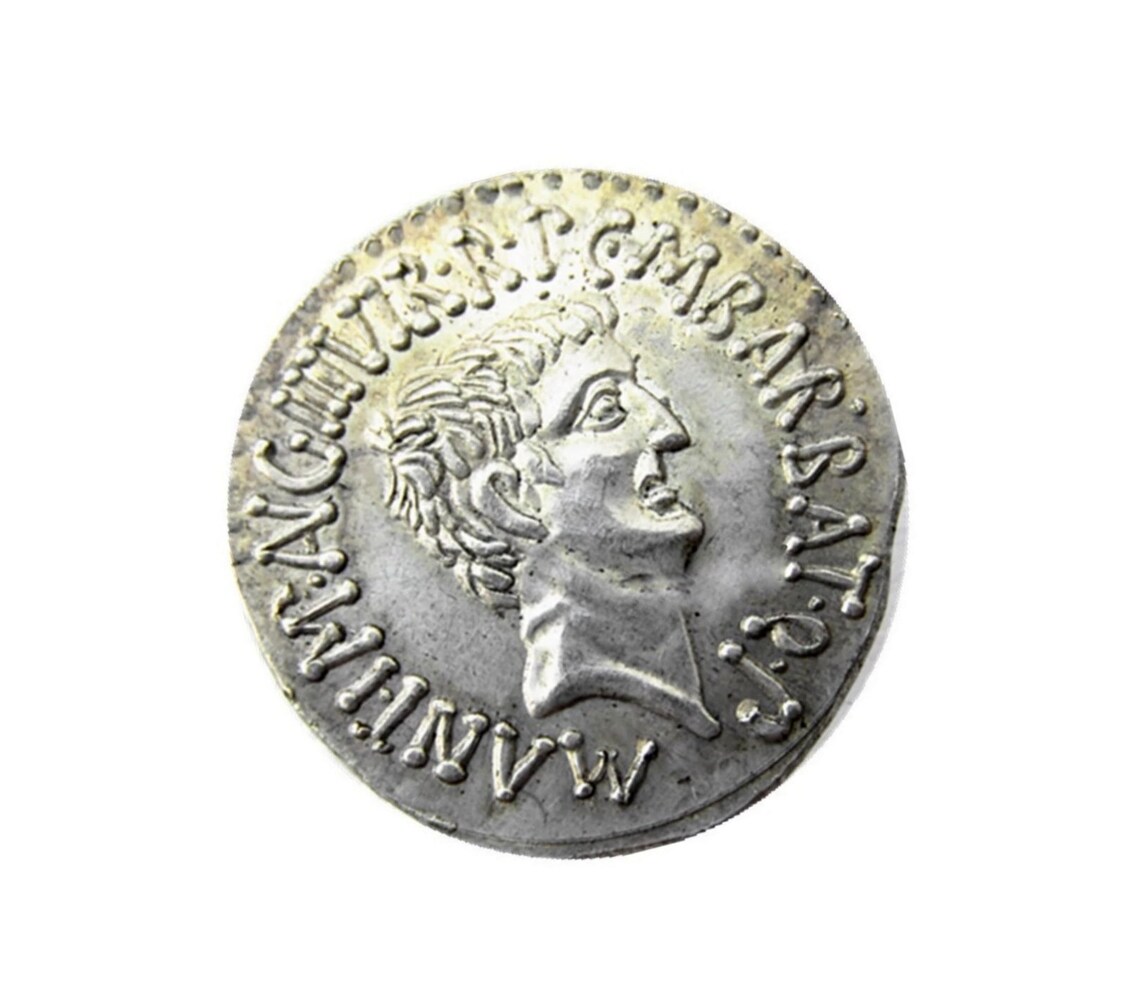 Marcus Antonius and Octavian Augustus Coin Ancient Roman - Etsy