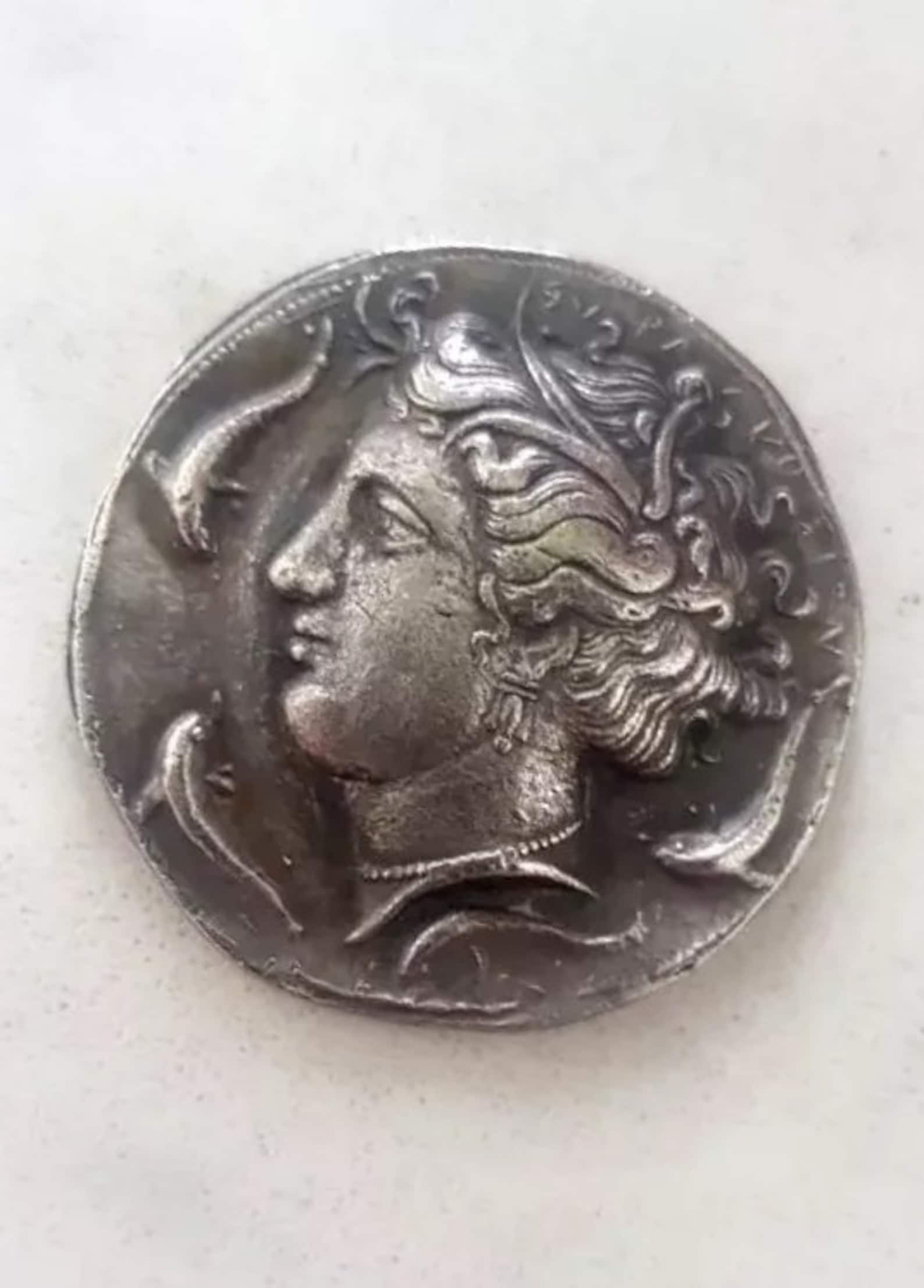 Ancient Greek Dionysius I Syracuse Silver Decadrachm Coin - Etsy Australia