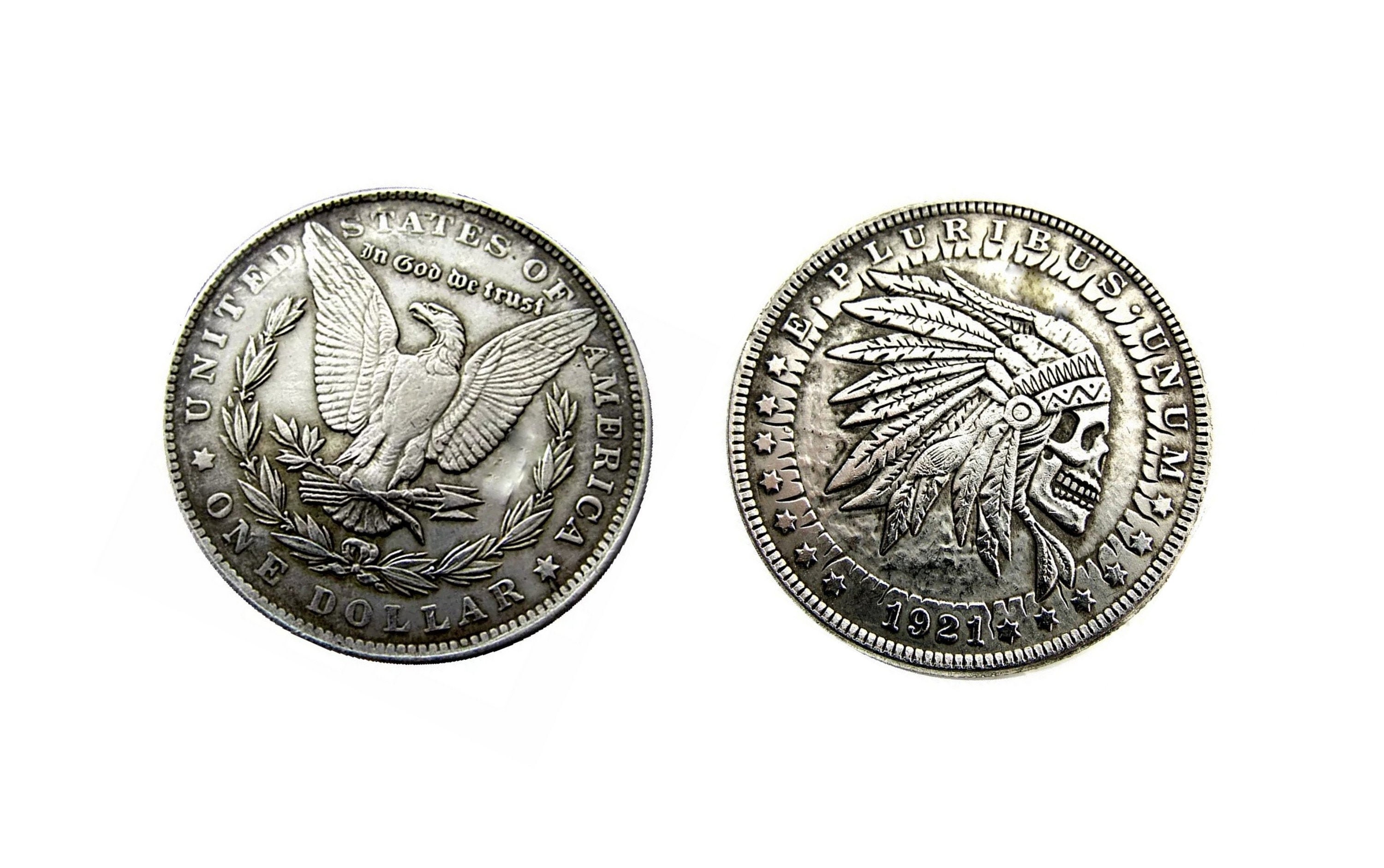 Indian Skeleton Coin, Memento Mori Coin, Decision Coin, Indian Skull ...