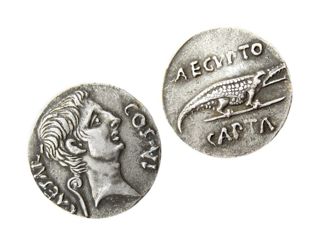Rare Octavian Augustus Coin, Ancient Roman Empire Denarius Coin, Silver ...