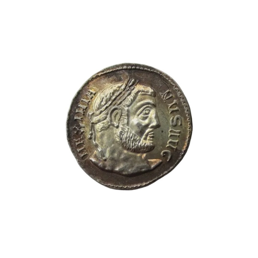 Argenteus of Galerius Caesar Coin, Ancient Roman Coin, Silver Plated ...
