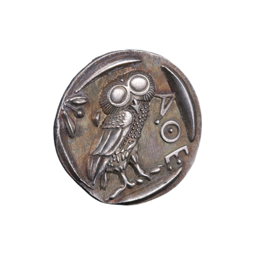 Ancient Greek Athenian Owl Tetradrachm 450BC, Owl of Athena Coin ...