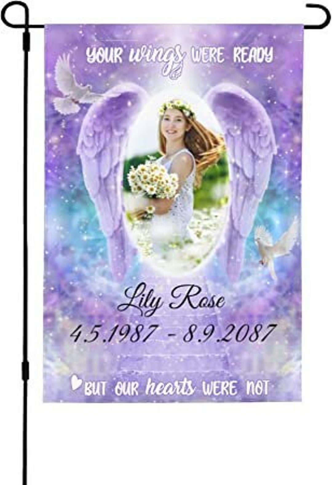 In Loving Memory Garden Flag Making Memories Personalized - Etsy