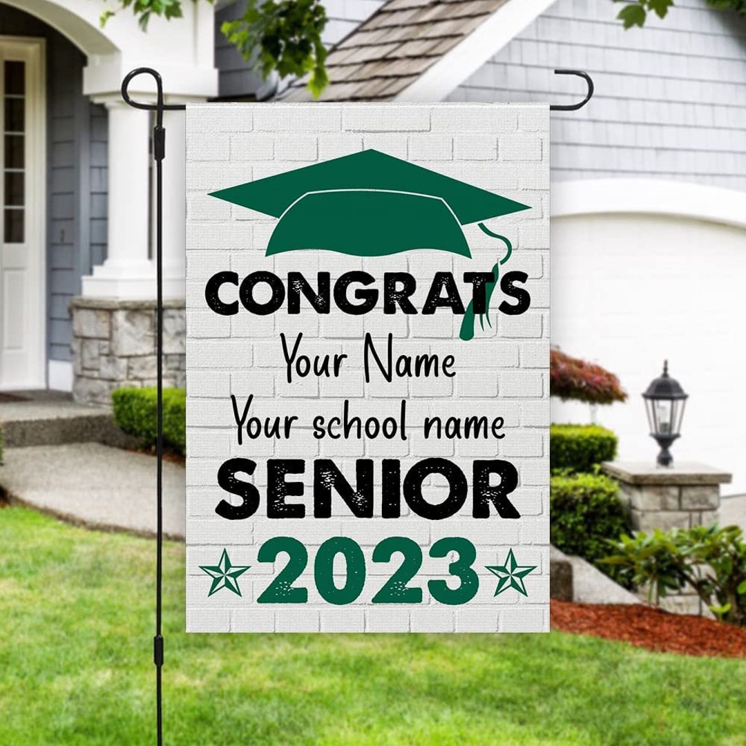 Graduation Senior Flag Class of 2023 Personalized College Yard Flag ...