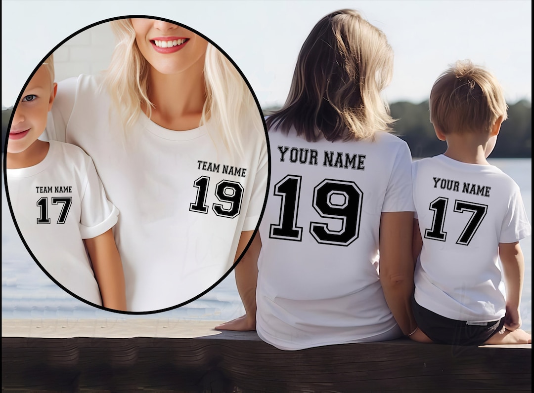 Customized Sports T-shirt, Name and Number, Customize Shirt, Sports ...