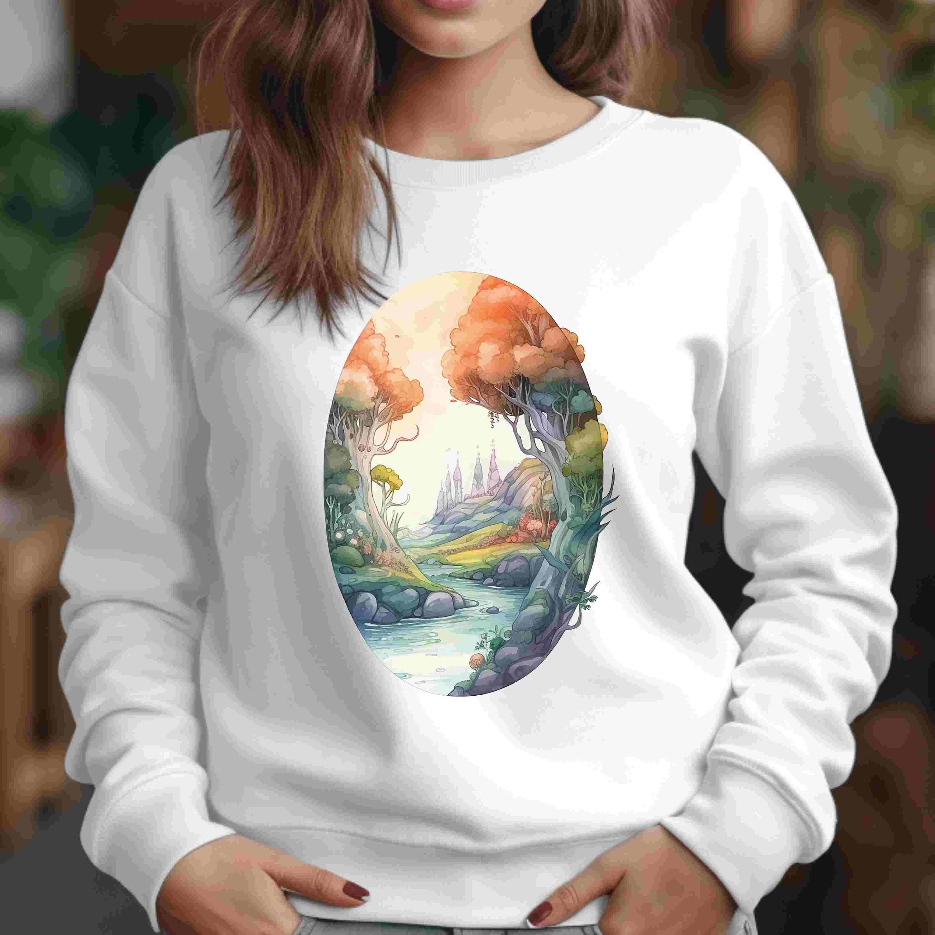 Enchanted Forest PNG Clipart Bundle for POD, Magical Fantasy Fairy ...